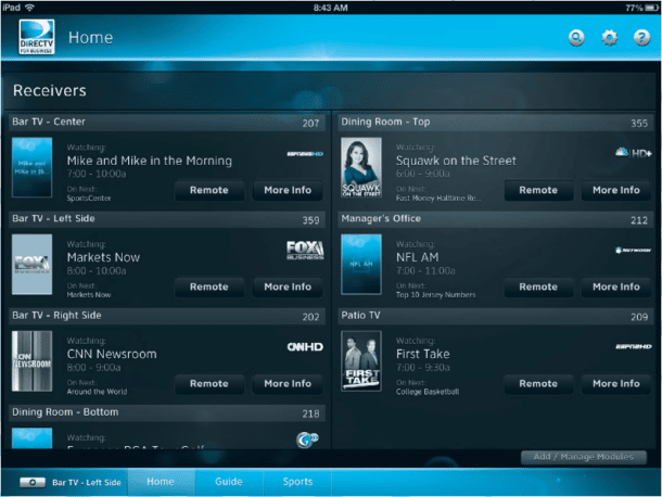 DIRECTV iPad App Now Available for Bars and Restaurants