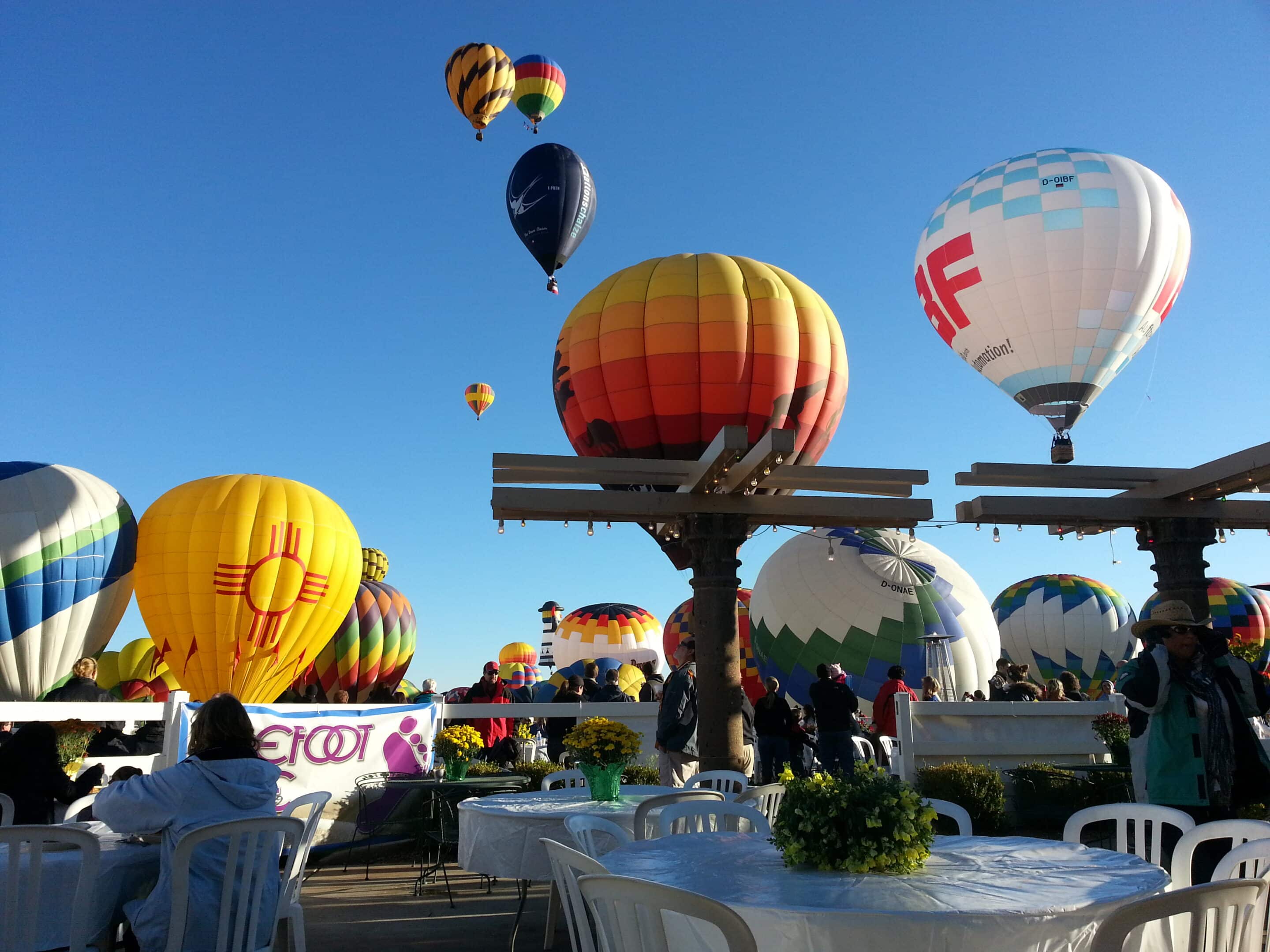 Balloon Fiesta - Our DIRECTV Booth at 2013 Balloon Fiesta